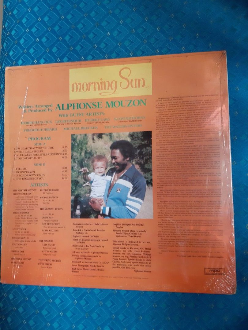 VINYL: ALPHONSE MOUSON...MORNING SUN ALBUM with plastic shrink wrap ...