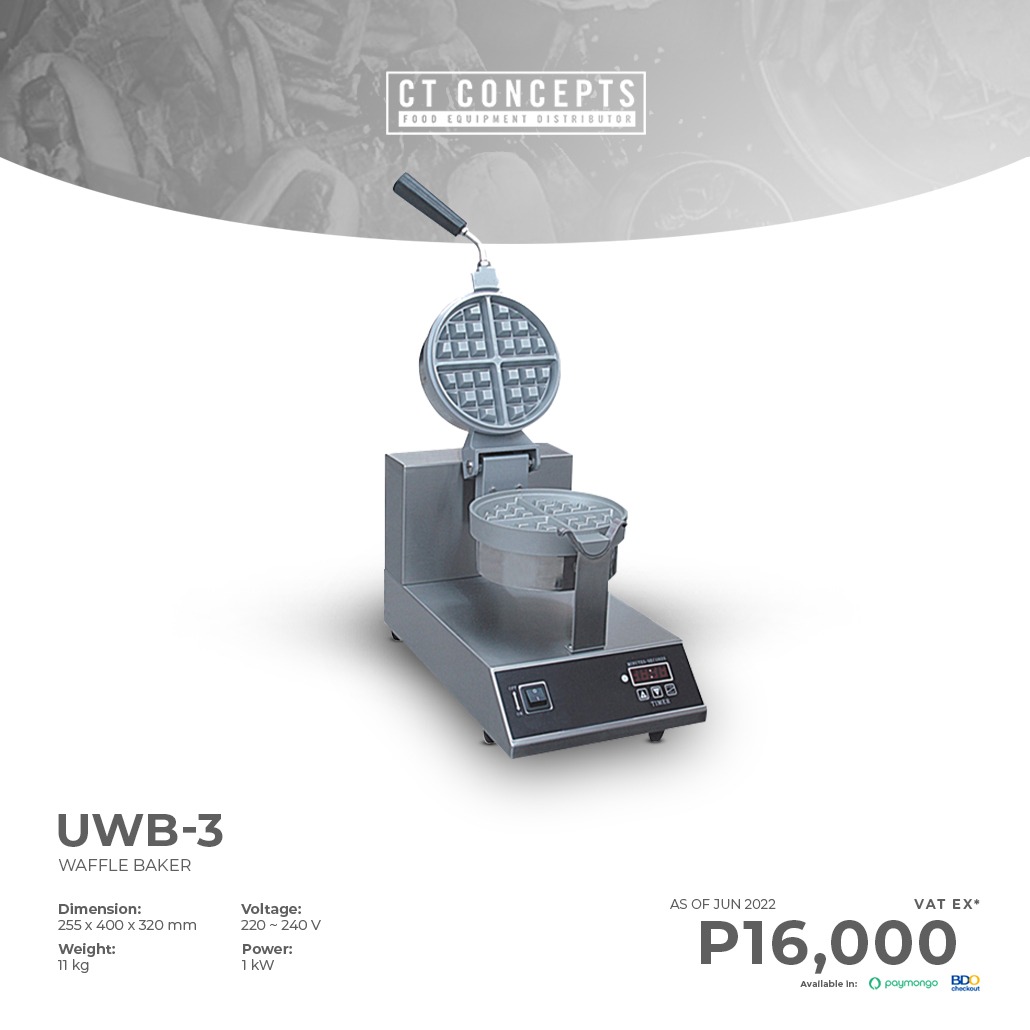WAFFLE BAKER MACHINE UWB-3, TV & Home Appliances, Kitchen Appliances, Other Kitchen Appliances ...