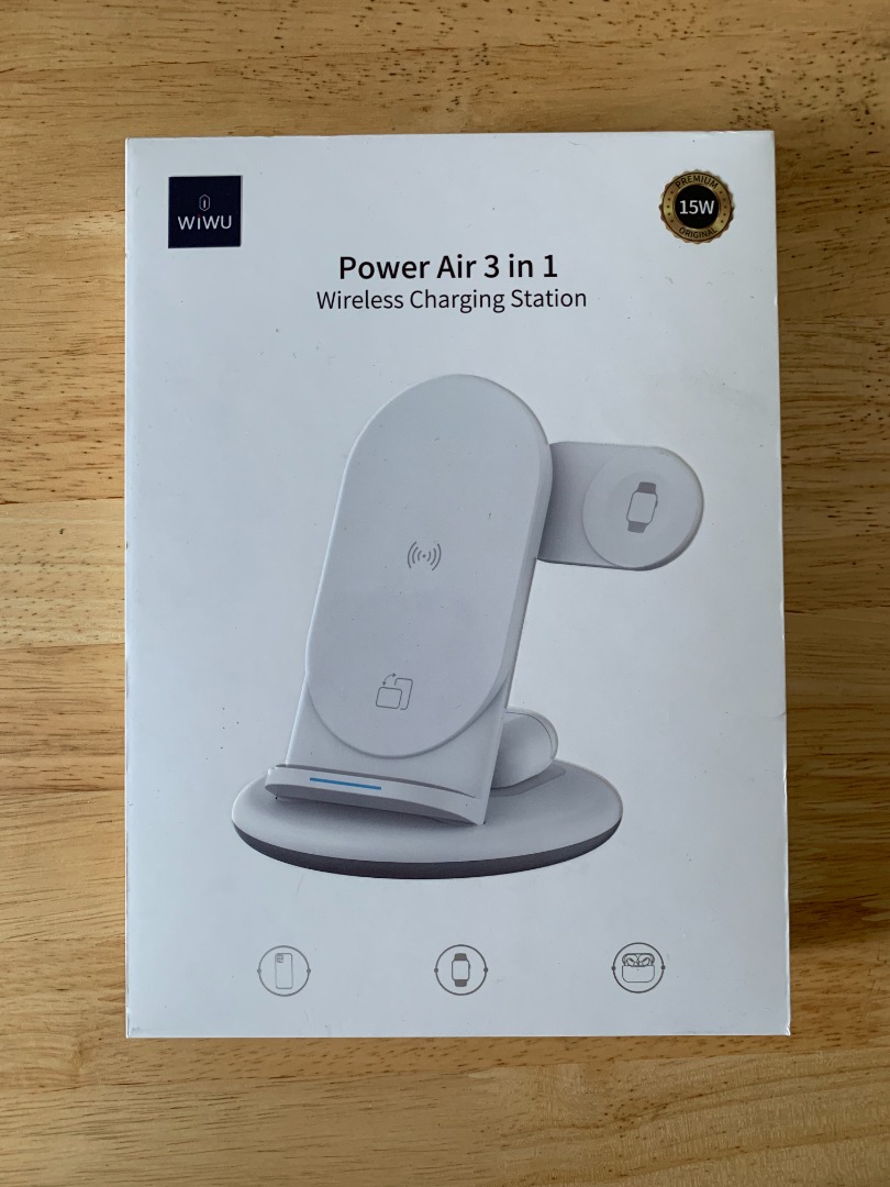 WiWU Power Air 3 in 1 Wireless Charger Powerful Magnets 15W Fast ...