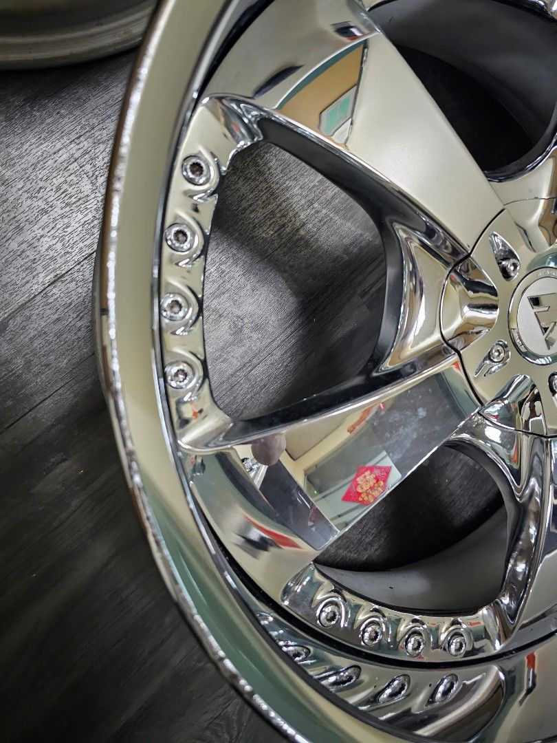 Work vs-kf Chrome 19 inch, Car Accessories, Tyres & Rims on Carousell