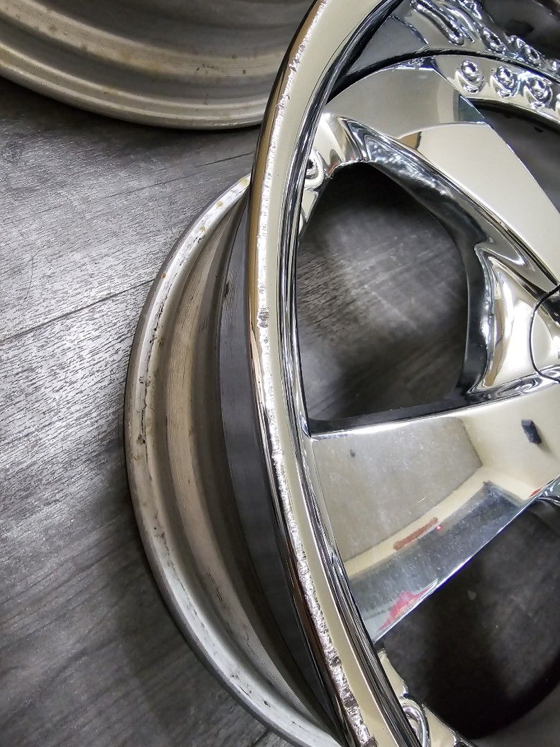 Work vs-kf Chrome 19 inch, Car Accessories, Tyres & Rims on Carousell