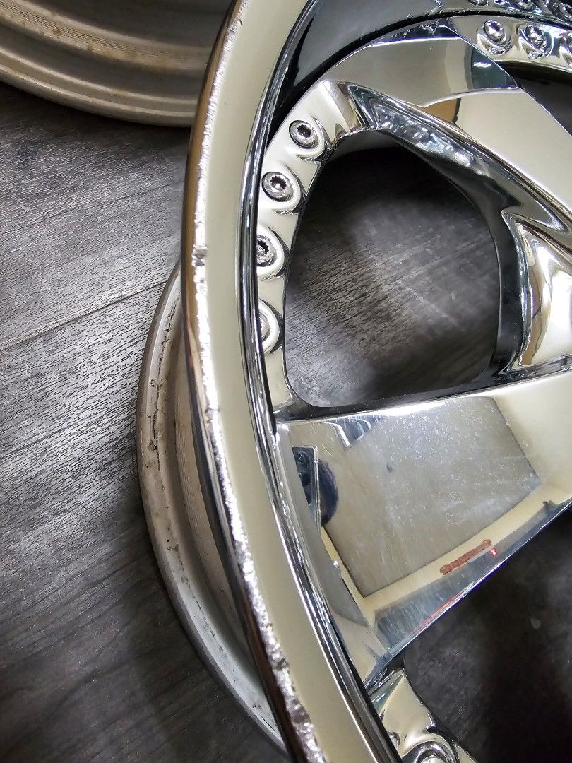 Work vs-kf Chrome 19 inch, Car Accessories, Tyres & Rims on Carousell