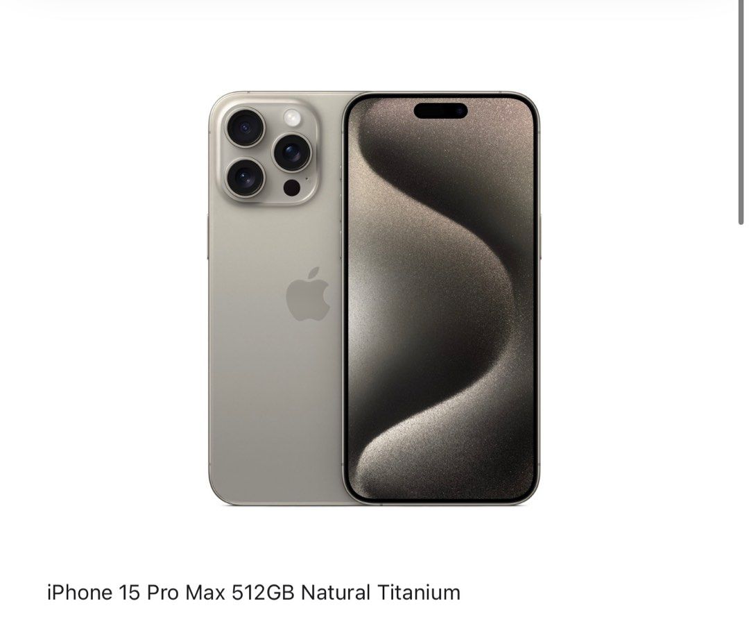 WTS 2 x iPhone 15 pro max natural titanium 512gb, Mobile Phones ...