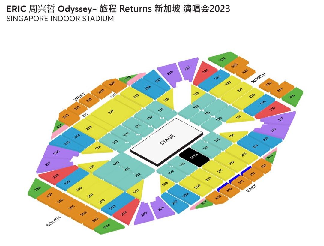 WTS | CAT 1 Eric Chou [Odyssey~Journey RETURNS] Tour Encore – Singapore ...