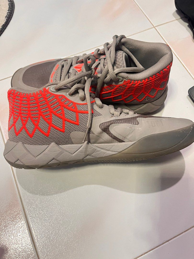 [WTS] Authentic Lamelo Mb.01 GREY/RED, Women's Fashion, Footwear ...