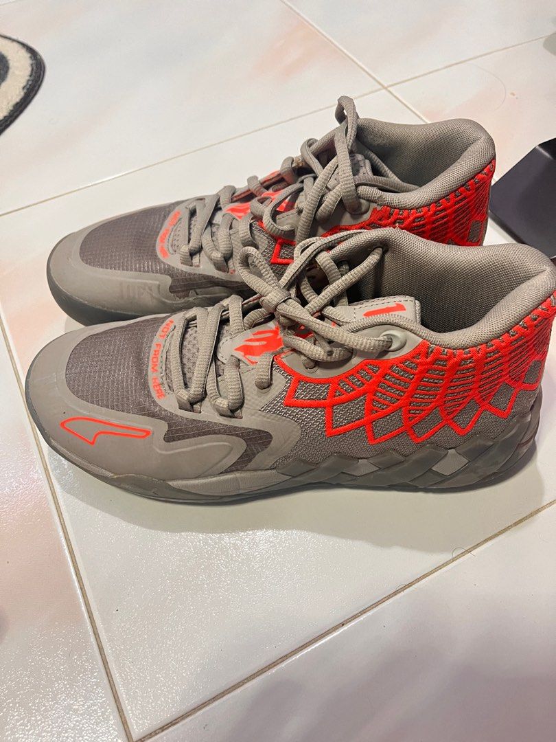 [WTS] Authentic Lamelo Mb.01 GREY/RED, Women's Fashion, Footwear ...