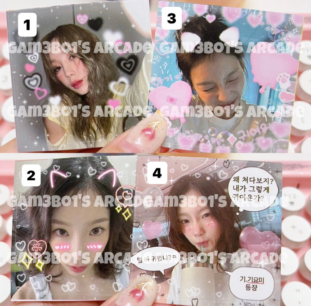 (wts) SNSD Taeyeon mailing stickers - The Odd of Love (aespa snsd ...