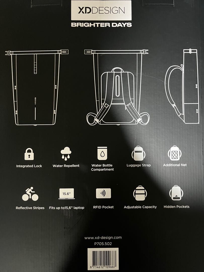 XD Design Bobby Urban Backpack, Men's Fashion, Bags, Backpacks on Carousell