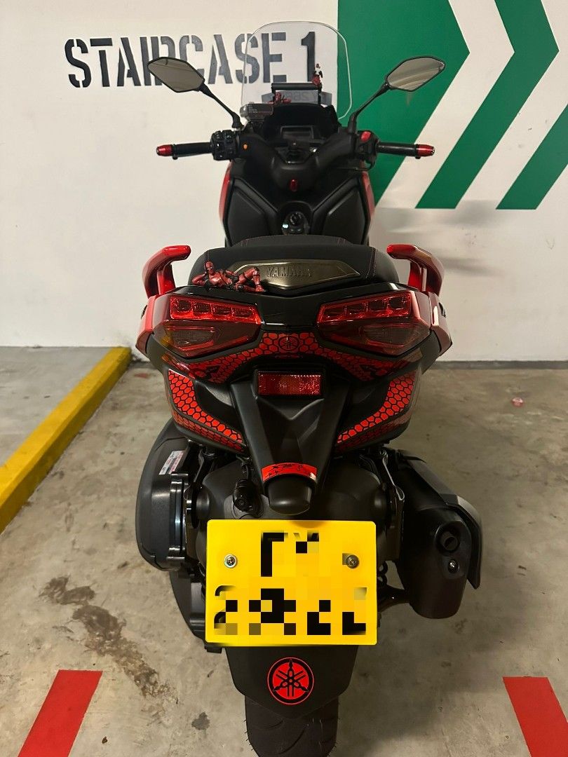 Yamaha Xmax V2 Reflective Tail Decal Stickers, Motorcycles, Motorcycle ...