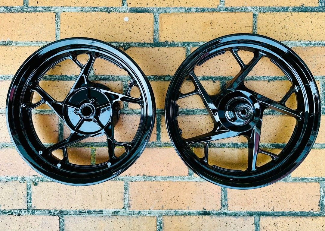 Yamaha Xmax Original Sprayed Rim Glossy Black (Available & Instock ...