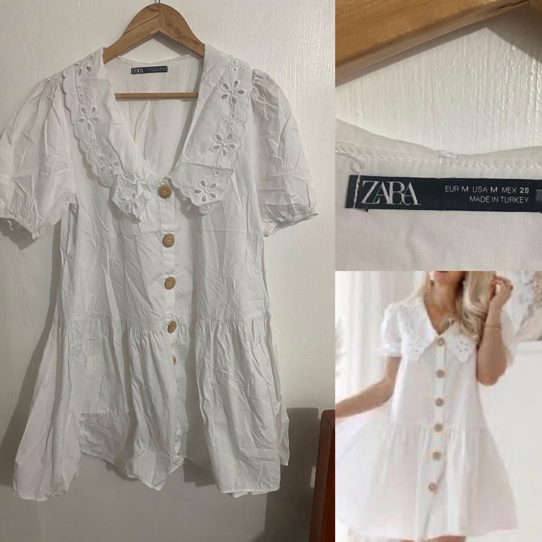 Zara white dress, Women's Fashion, Dresses & Sets, Dresses on Carousell