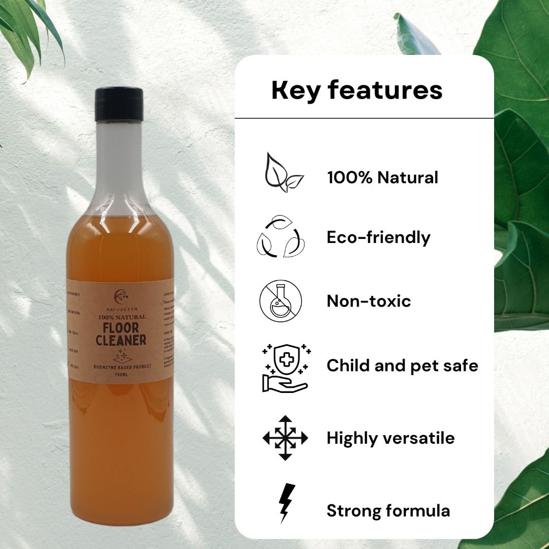 100% Organic and Natural Bioenzyme Floor Cleaner, Furniture & Home ...