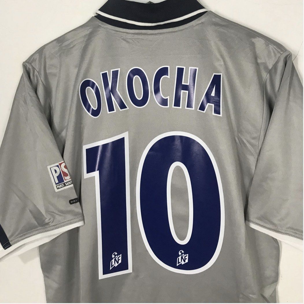 #10 Okocha 2000-01 Paris Saint Germain Away soccer/football jersey/kit ...