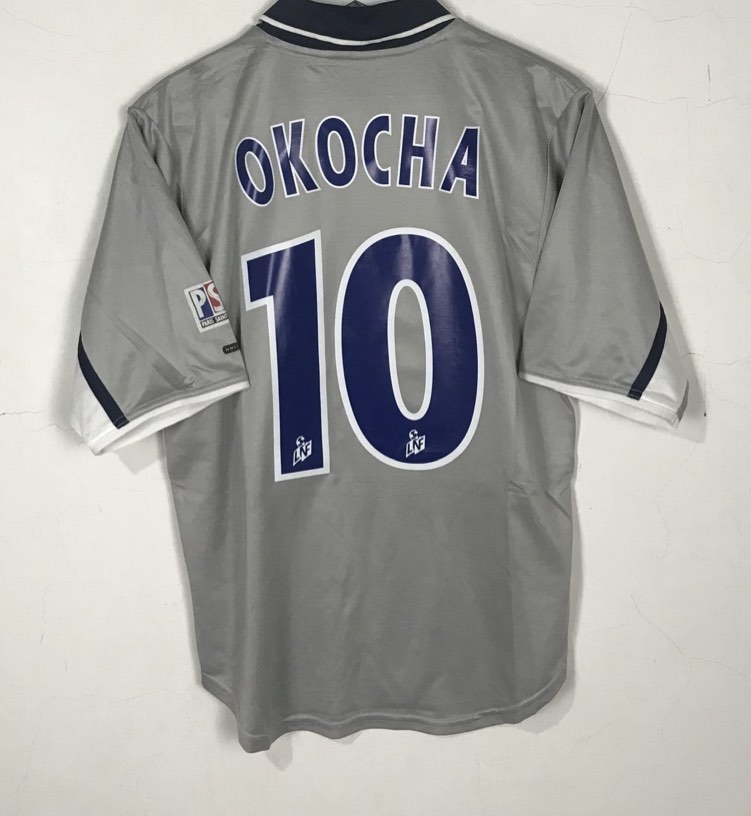 #10 Okocha 2000-01 Paris Saint Germain Away soccer/football jersey/kit ...