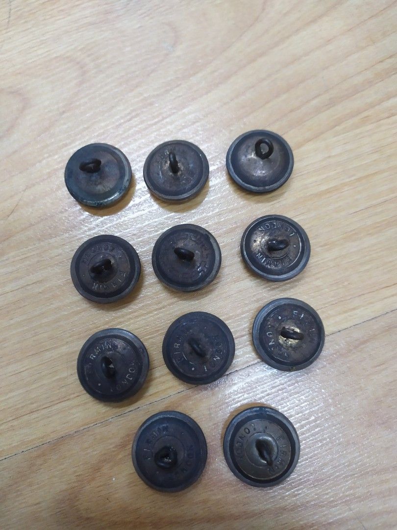 11 Vintage Firmin London Big Size Buttons, Hobbies & Toys, Collectibles ...