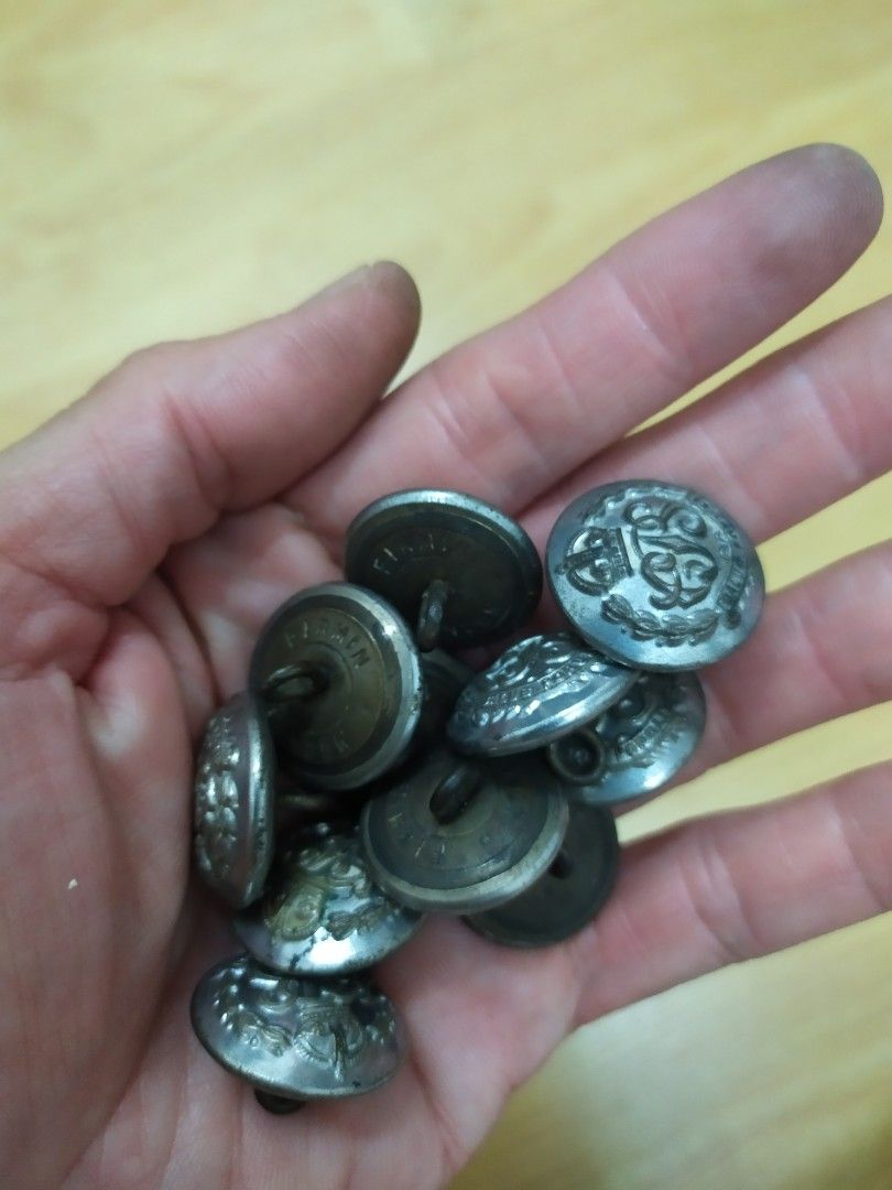 11 Vintage Firmin London Big Size Buttons, Hobbies & Toys, Collectibles ...