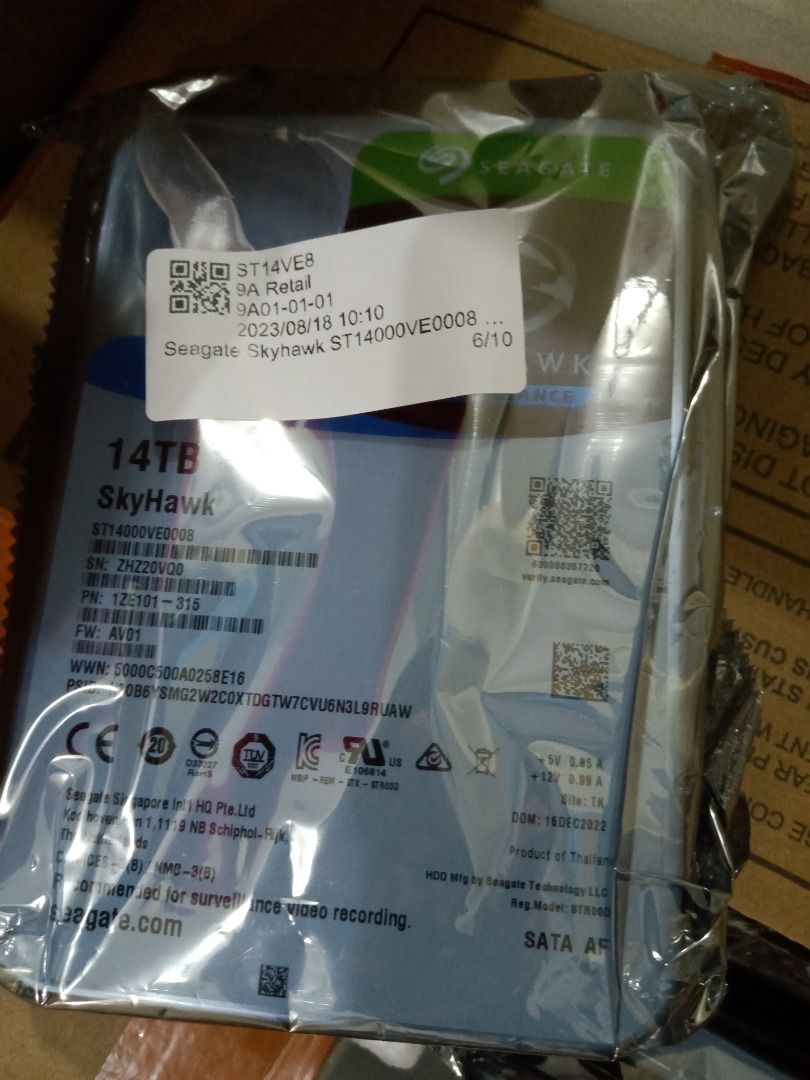 14TB SEAGATE SKYHAWK HDD, Computers & Tech, Parts & Accessories, Hard Disks & Thumbdrives on ...