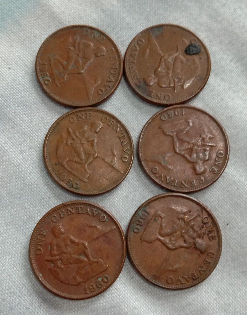 1960 One Centavo Philippine coin 40 each, Hobbies & Toys, Memorabilia ...