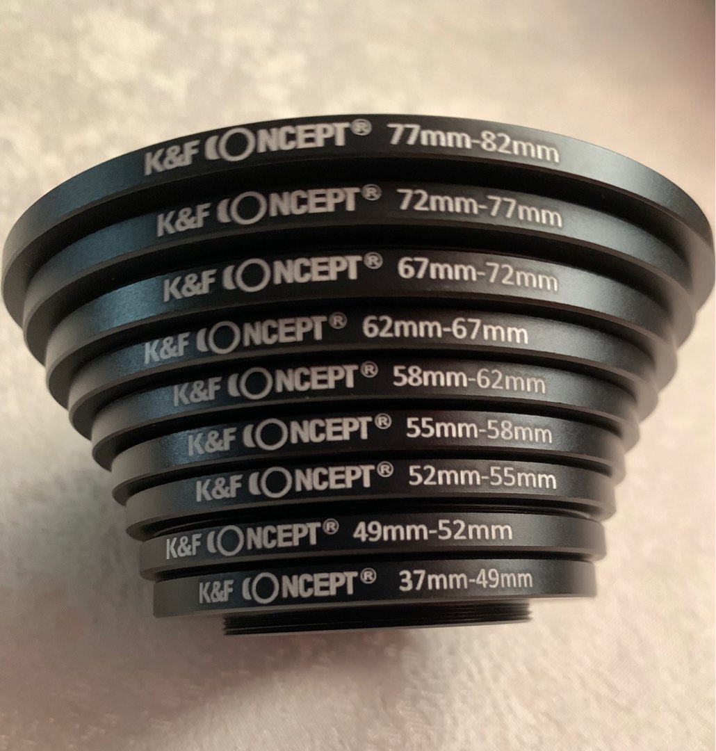 1 Set K & F Concept Lens Step-up Adapters, Photography, Photography ...