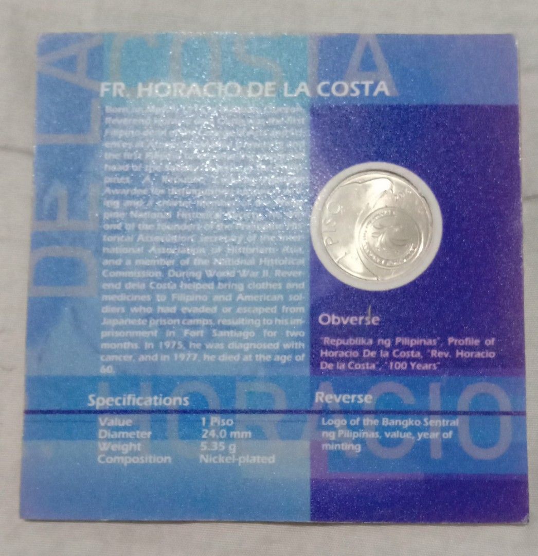 2016 1Piso Horacio Dela Costa Philippine coin on Carousell 2016 1Piso Horacio Dela Costa Philippine coin on Carousell