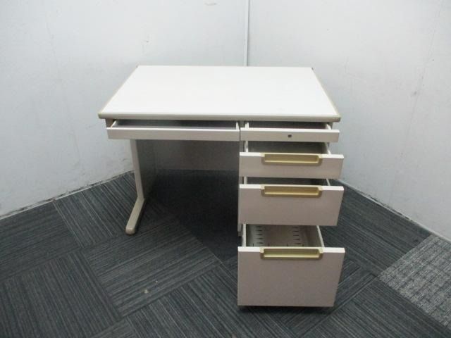 Used Okamura Japan Steel Office Table with Drawers Study Desk ...