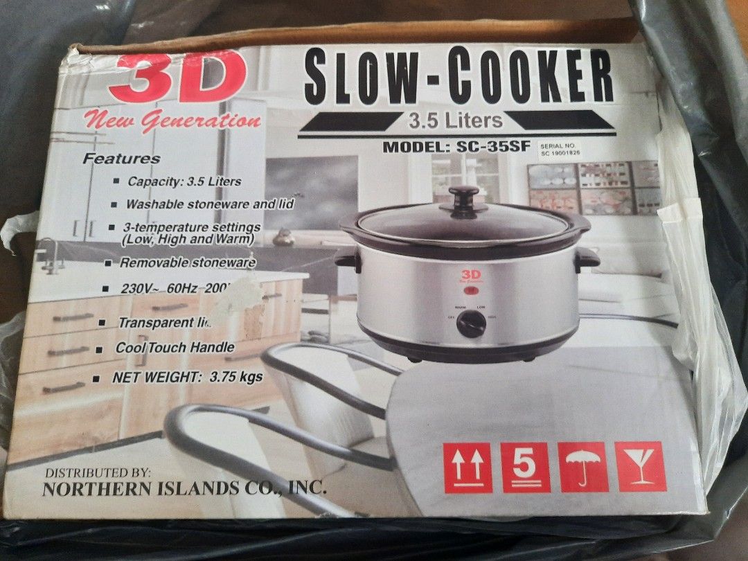 3D Slow Cooker 3.5 liters brand new, TV & Home Appliances, Kitchen ...