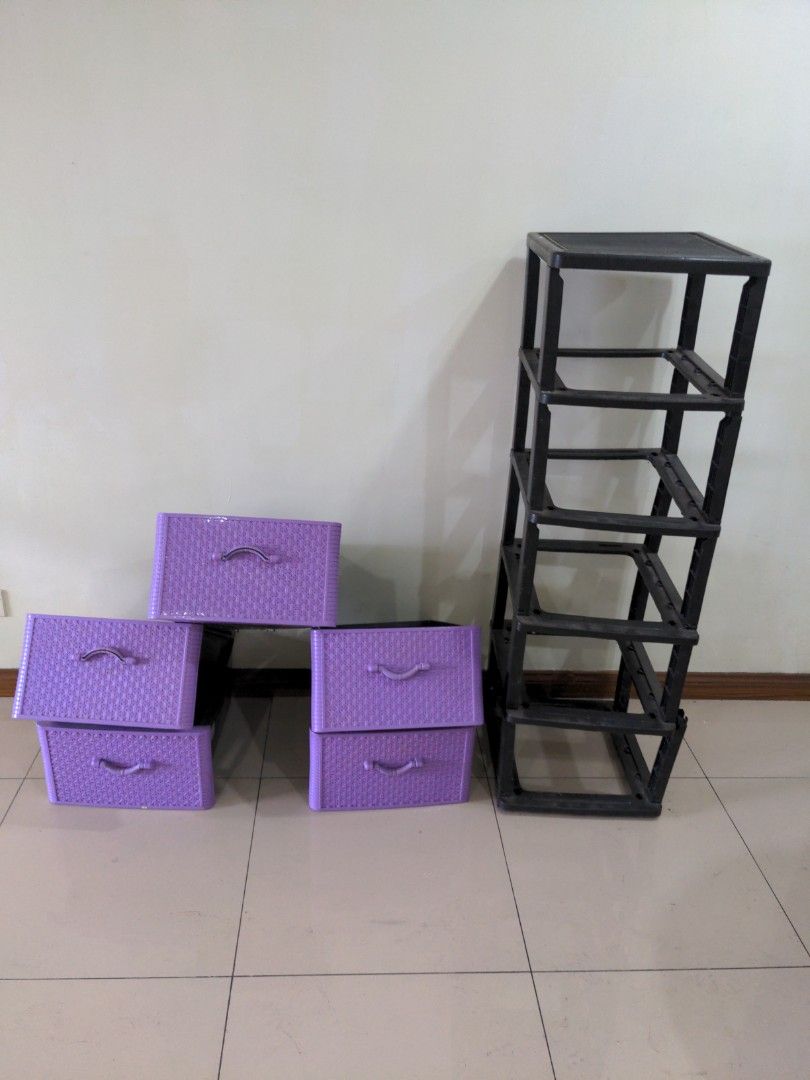 5 tier drawer pvc, Furniture & Home Living, Furniture, Shelves ...