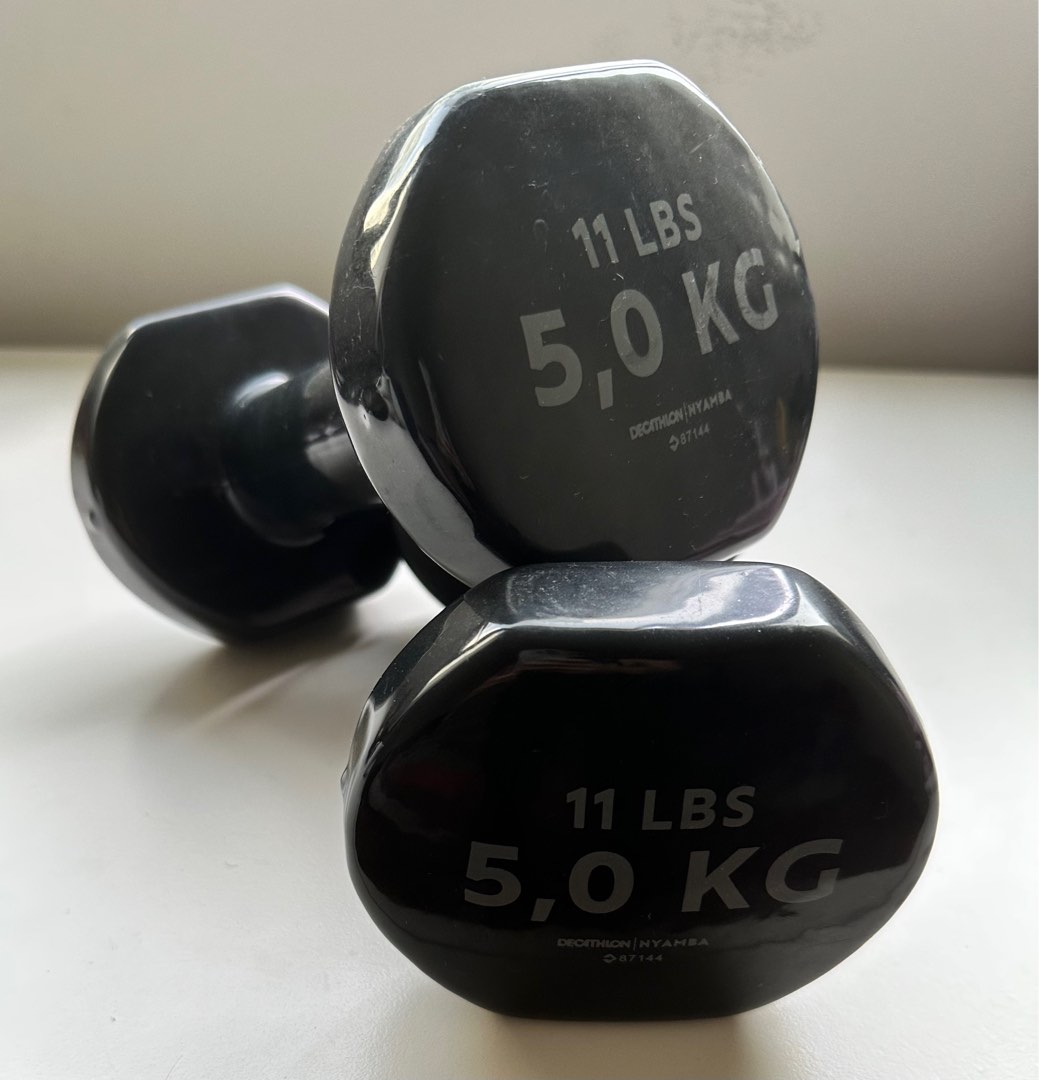5kg dumbbells, Sports Equipment, Exercise & Fitness, Weights ...