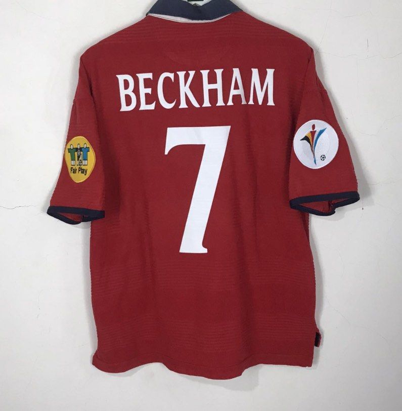#7 Beckham 2000 England Away soccer/football jersey/kit rare/retro ...