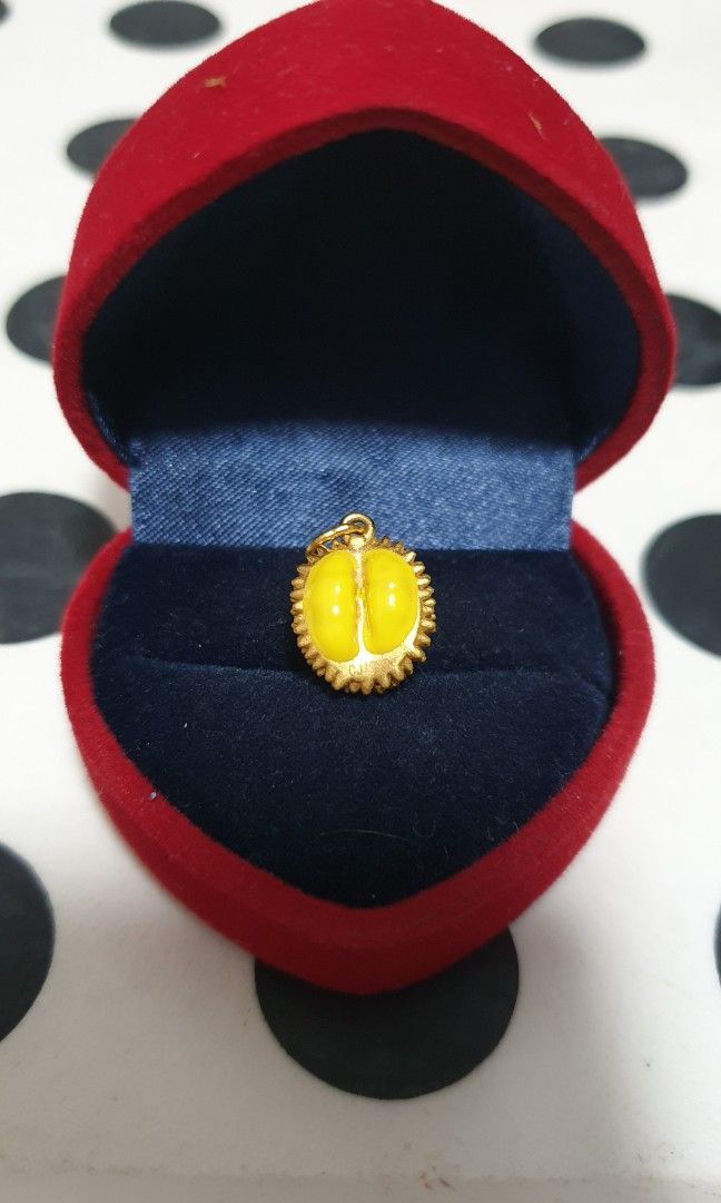 999 24k gold Durian pendant 1.14g, Women's Fashion, Jewelry ...
