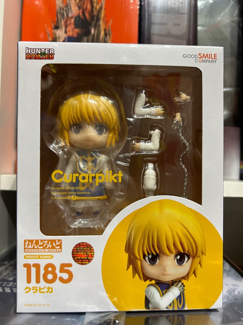 全新 行版 GSC 黏土人 Nendoroid 1185 全職獵人 Hunter X Hunter 古拿比加 Curarpikt, 興趣及遊戲, 玩具 & 遊戲類 - Carousell