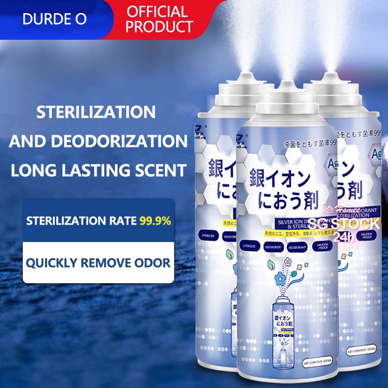 200ML Car Air Freshener Odour Remove Deodorizer /One-Button Click Self ...