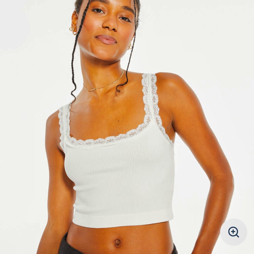 aeropostale lace cropped tank, Women's Fashion, Tops, Sleeveless on ...
