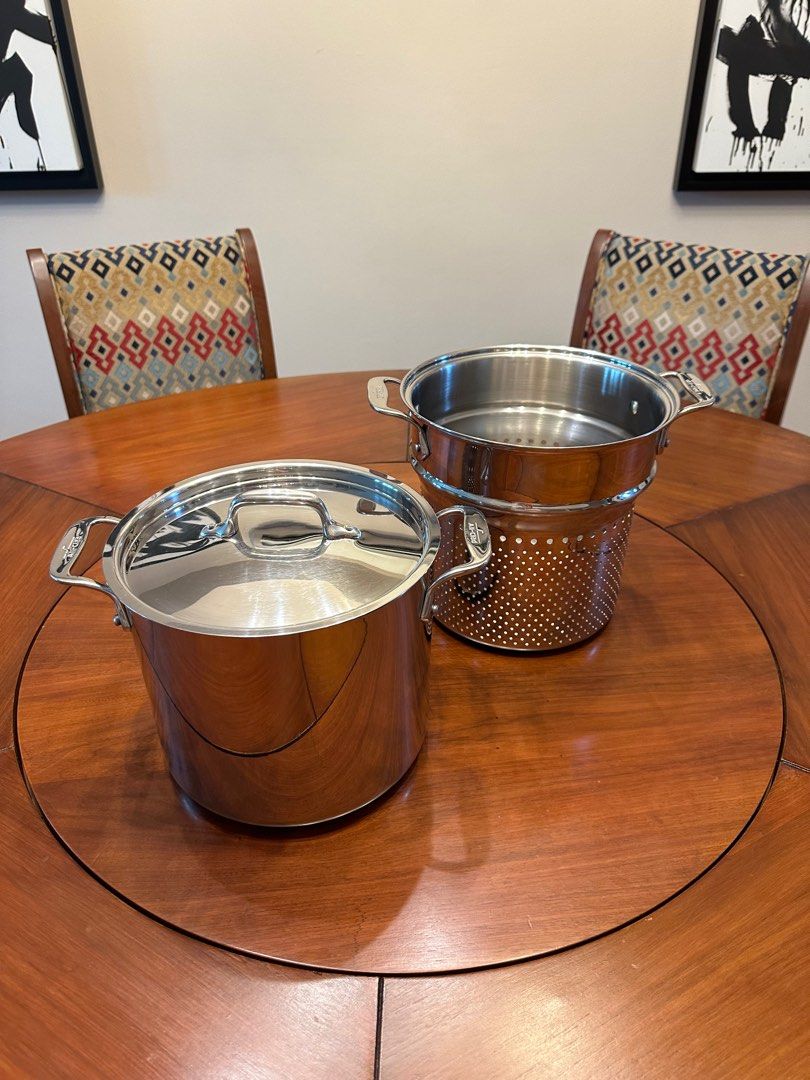 All-Clad Stainless Pasta Pentola, Furniture & Home Living, Kitchenware ...