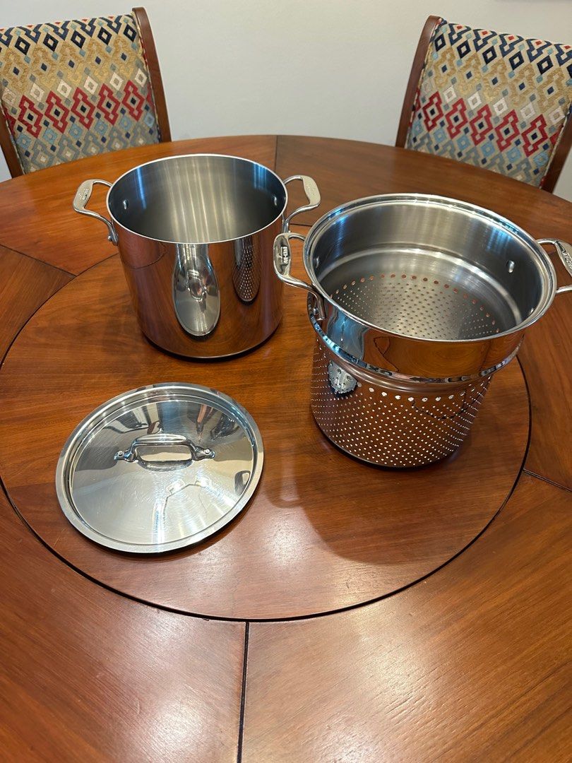All-Clad Stainless Pasta Pentola, Furniture & Home Living, Kitchenware ...