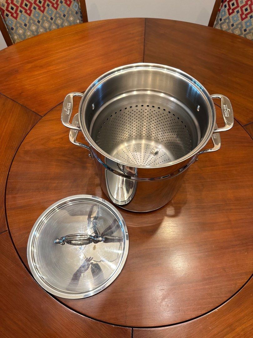 All-Clad Stainless Pasta Pentola, Furniture & Home Living, Kitchenware ...