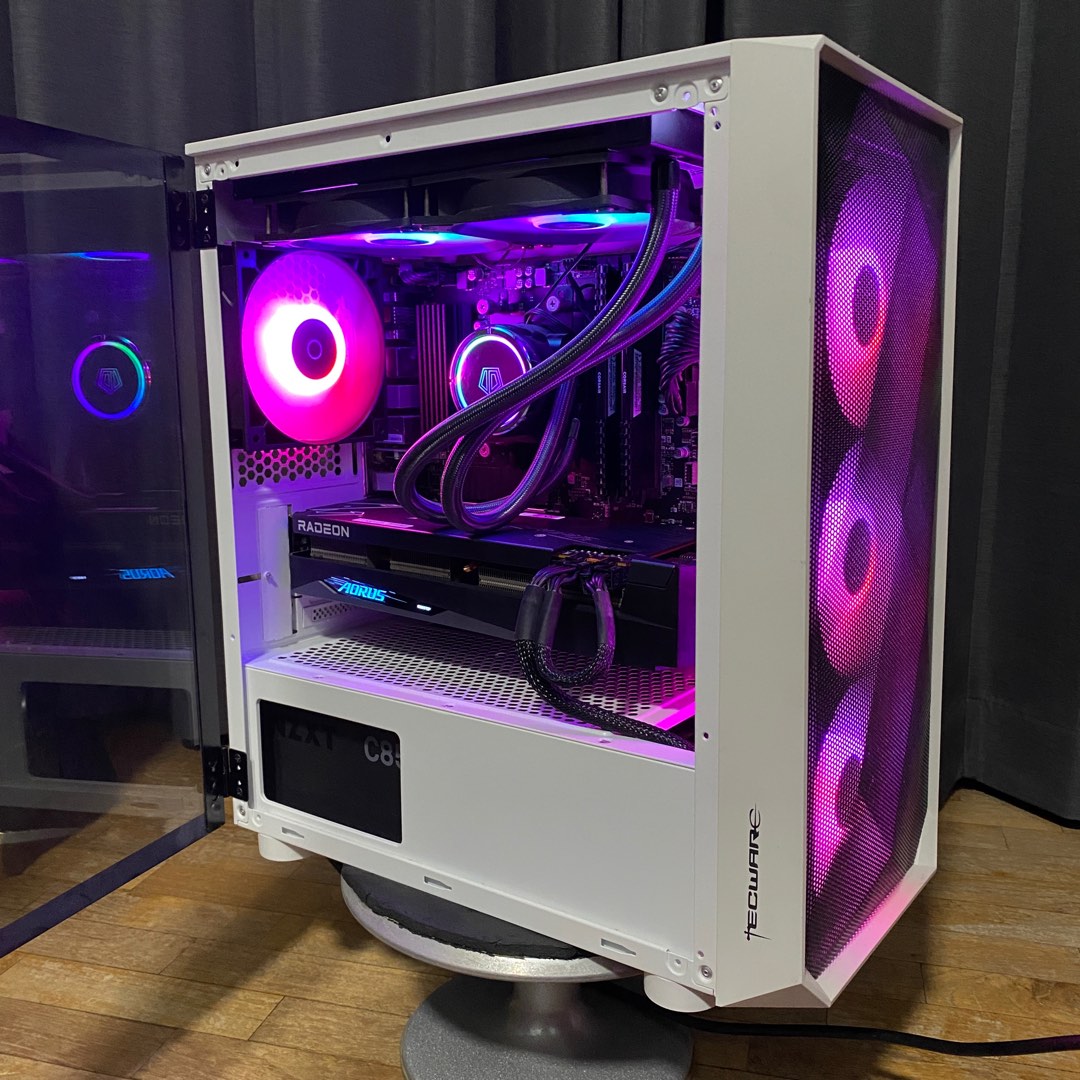 AMD Gaming PC 5800X 6700XT ryzen 7 corsair computer MSI Tecware ID ...