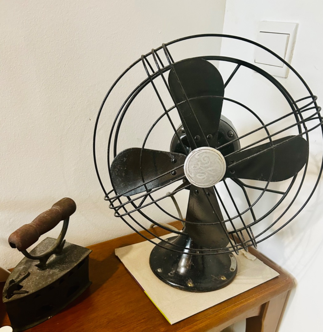 Antique looking GE table fan, Furniture & Home Living, Lighting & Fans ...