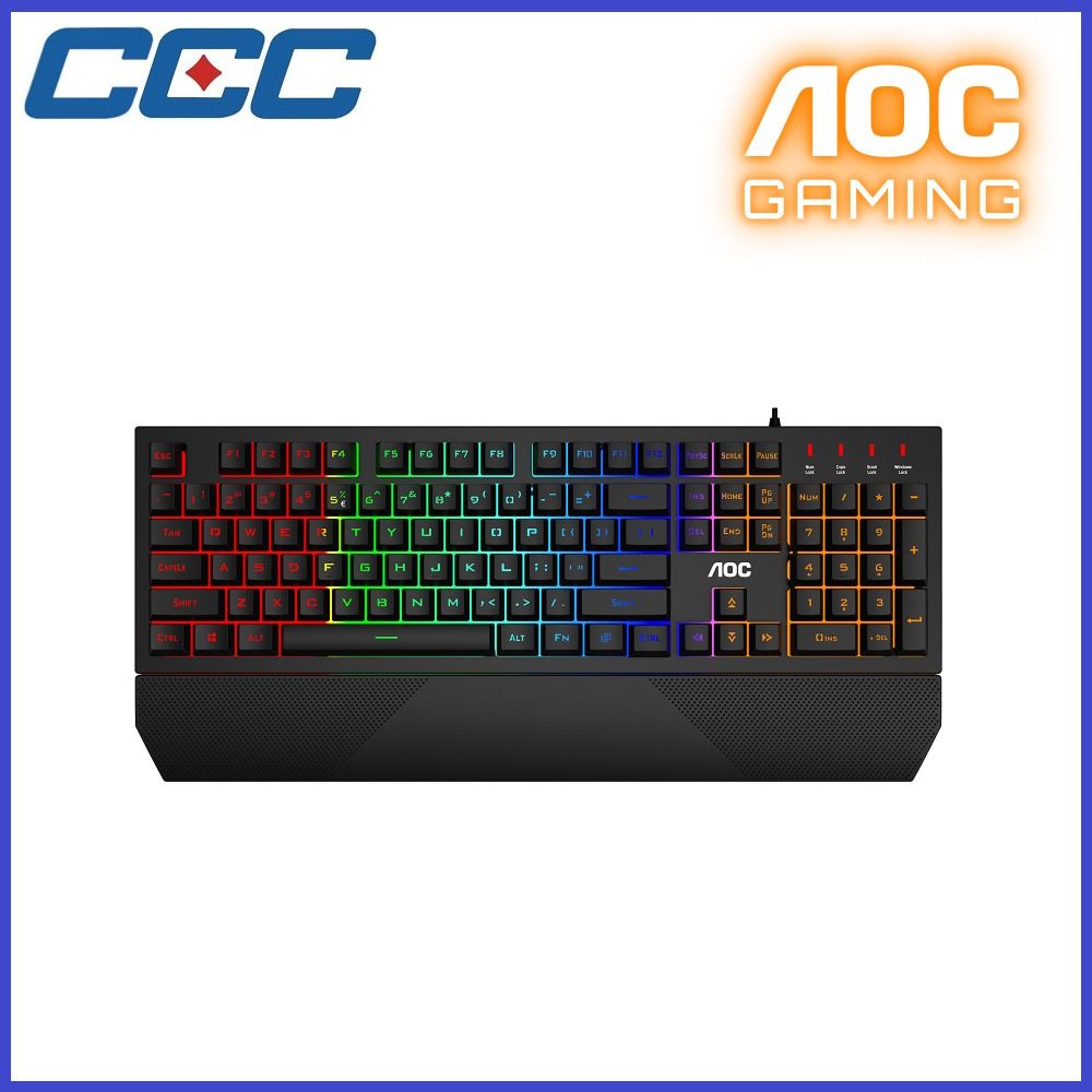 AOC GK200 Gaming Keyboard, 電腦＆科技, 電腦周邊及配件, 電腦鍵盤及相關產品 - Carousell