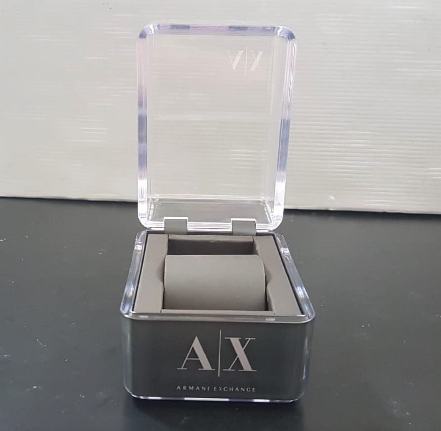 Armani Exchange Fashion House, ITALY, AX Wristwatch Box, Giorgio Armani ...