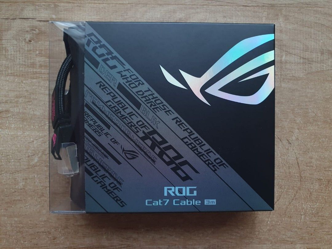 Asus ROG Cat 7 Ethernet Cable (3m), Computers & Tech, Parts ...