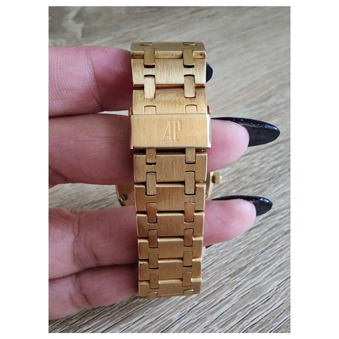 Audemars Piguet Royal Oak Solid Gold, Luxury, Watches on Carousell