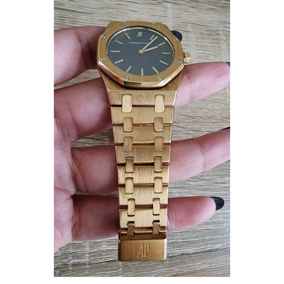 Audemars Piguet Royal Oak Solid Gold, Luxury, Watches on Carousell