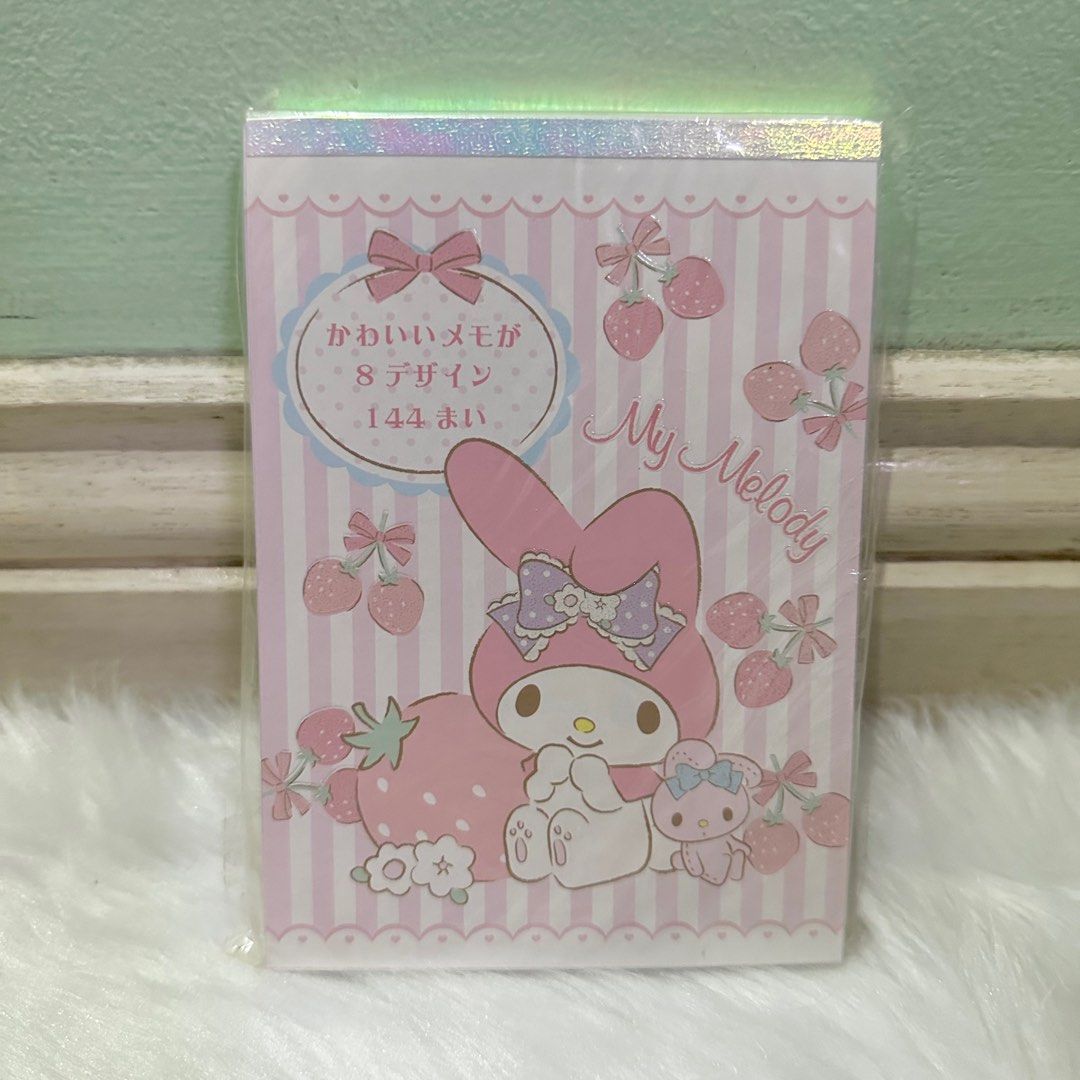 [Authentic] Sanrio My Melody Notepad, Hobbies & Toys, Stationary ...
