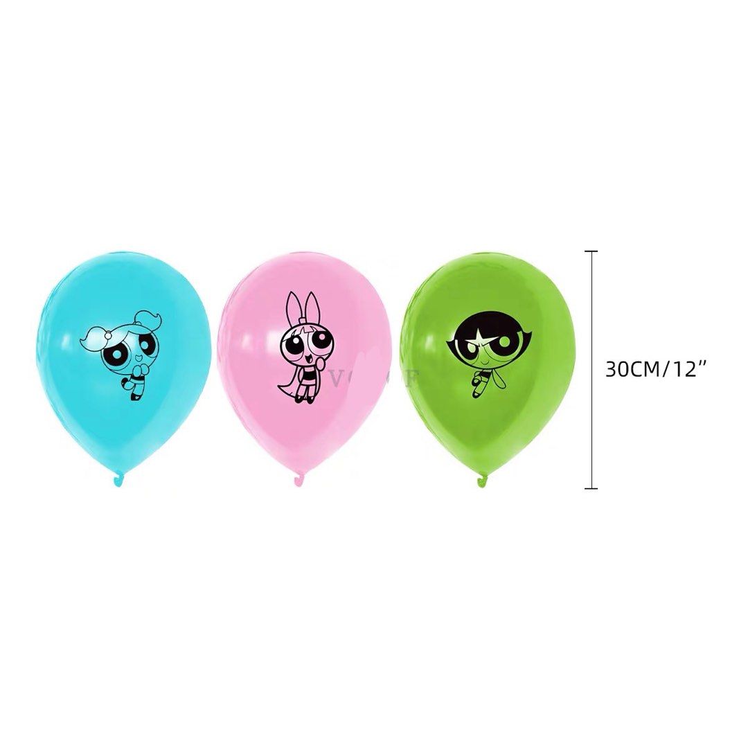 [Avail] Powerpuff Girls Theme Balloons Party Set Birthday Banner Cake ...