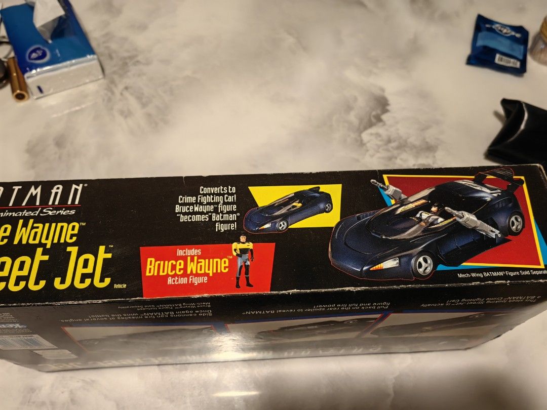 Batman the Animated Series Bruce Wayne Street Jet 連 figure, 興趣及遊戲, 玩具 ...