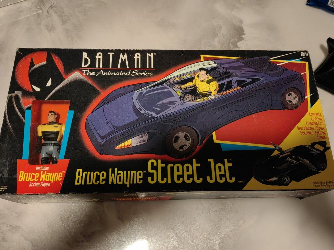 Batman the Animated Series Bruce Wayne Street Jet 連 figure, 興趣及遊戲, 玩具 ...