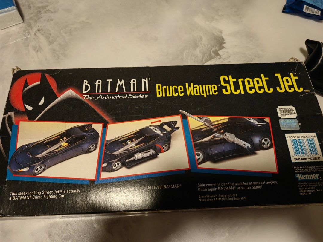 Batman the Animated Series Bruce Wayne Street Jet 連 figure, 興趣及遊戲, 玩具 ...