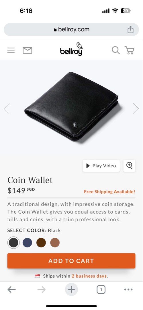 Bellroy coin wallet, Men's Fashion, Watches & Accessories, Wallets ...
