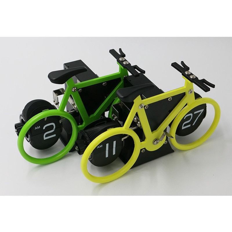 Bicycle Shaped Digital Auto Flip Clock Retro Clock, Furniture & Home ...